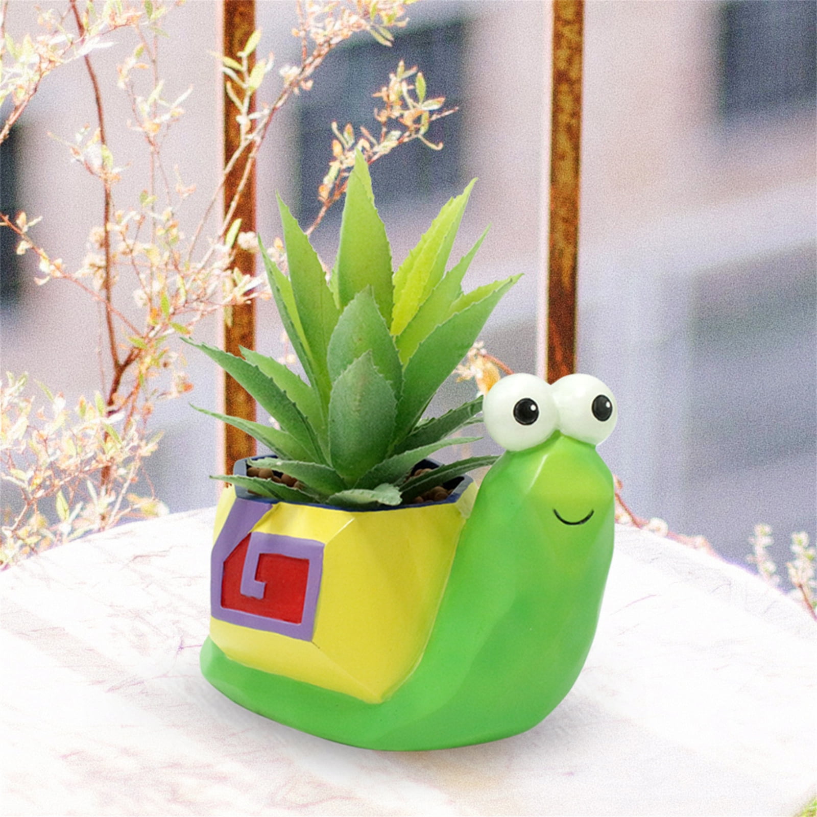 Snail Shape Succulent Planter, Cute Animal Flower Pot,Whimsical Fairy ...
