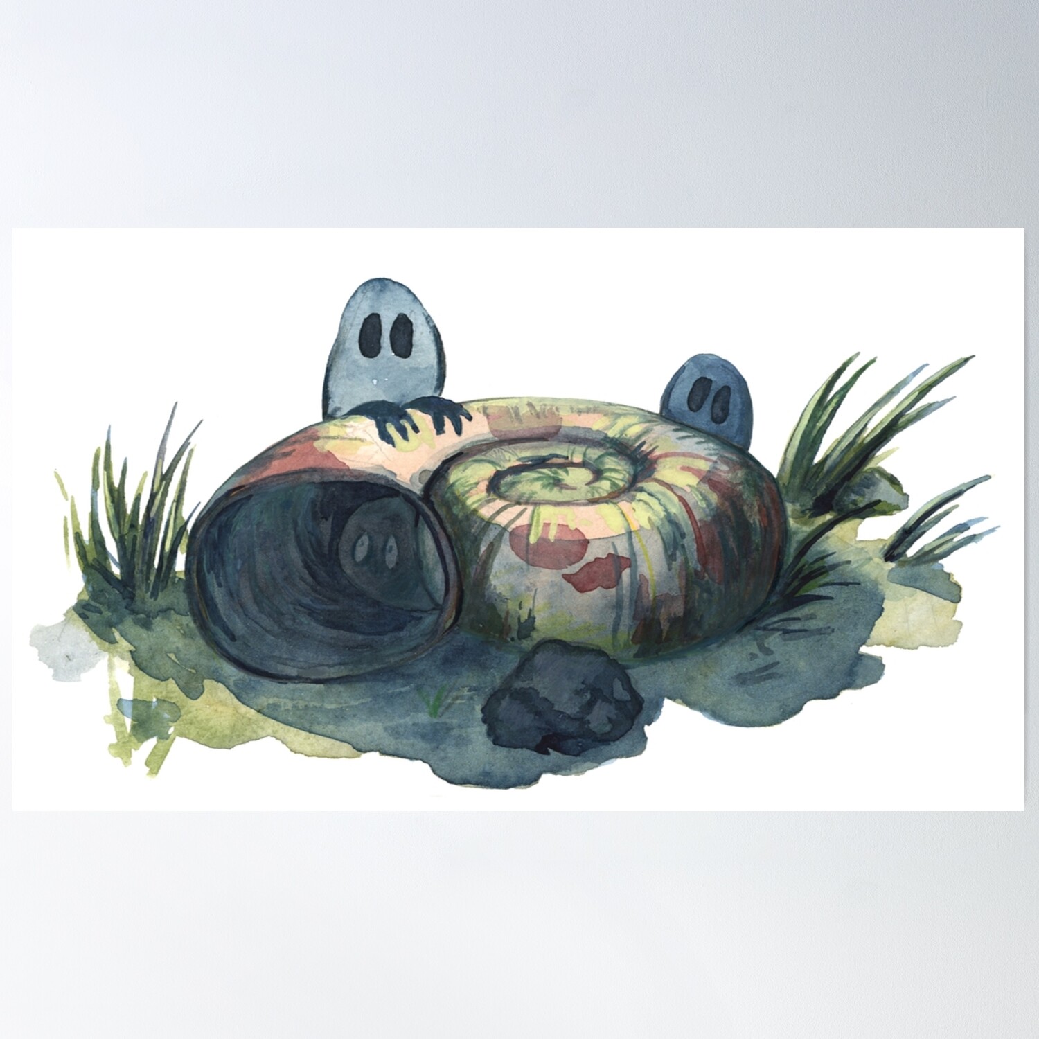 Snail Shell Poster Wall Art, Modern Wall Decor, 12x18 UNFRAMED ...