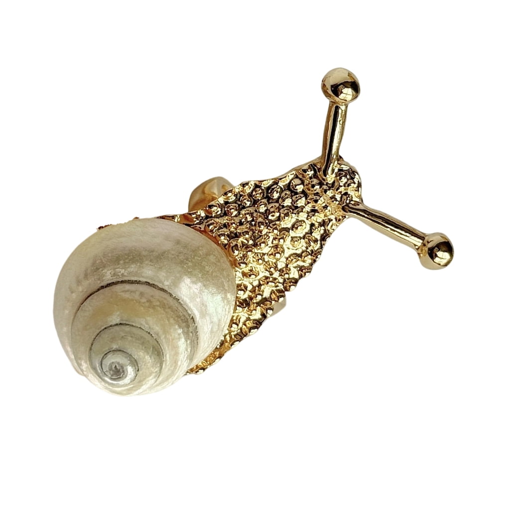 Snail Shell Rings With Natural Shell Designs Fashion Statement Jewelry ...