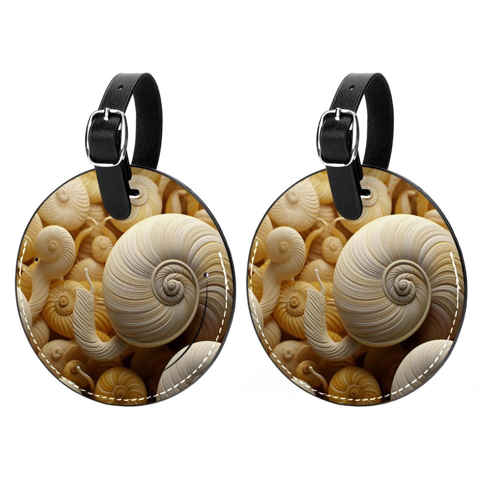 Snail Stylish Bag Tag Set for Easy Luggage Identification - 2 Pack ...