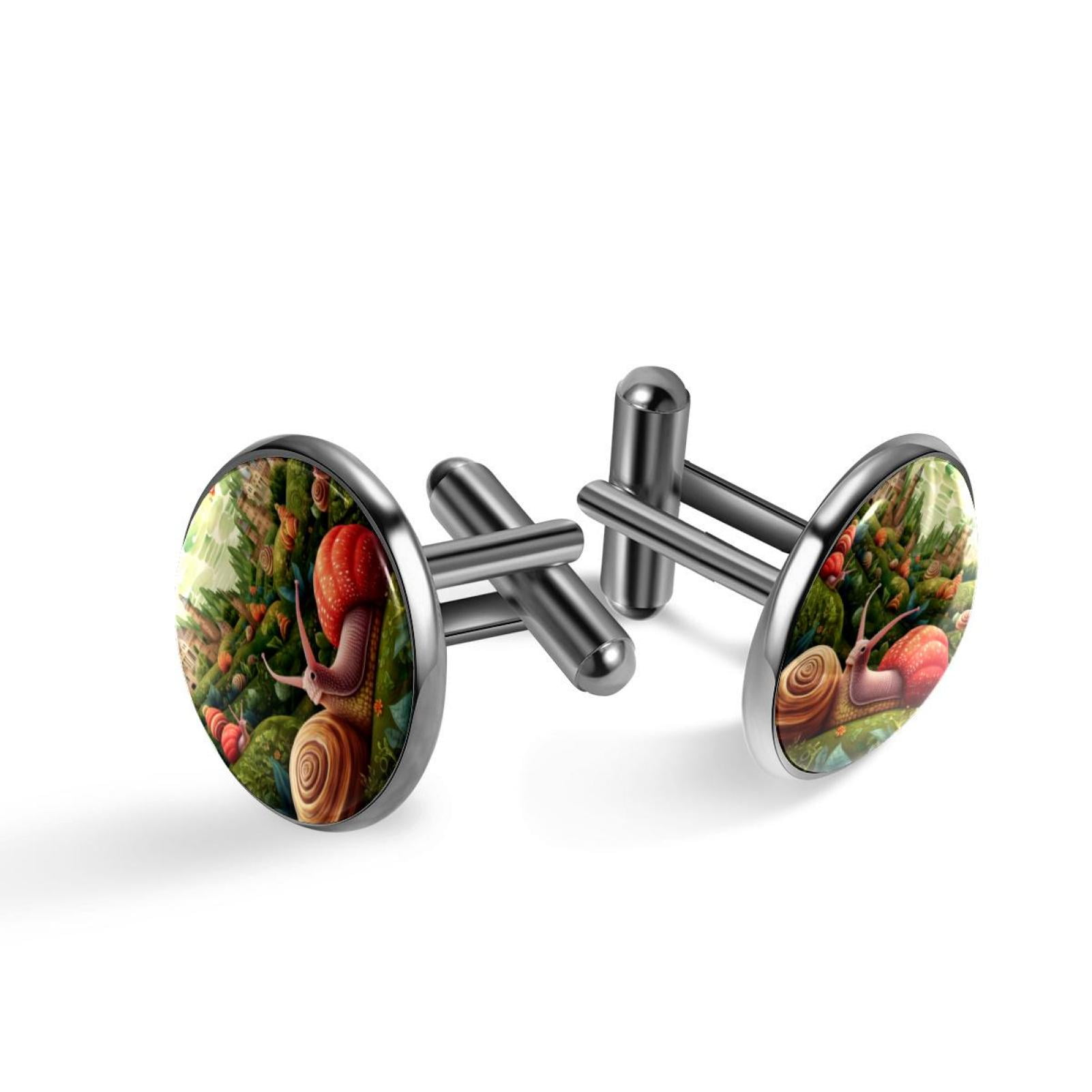 Snail Stylish Dress Shirt Cufflink Sets Made of Stainless Steel for ...