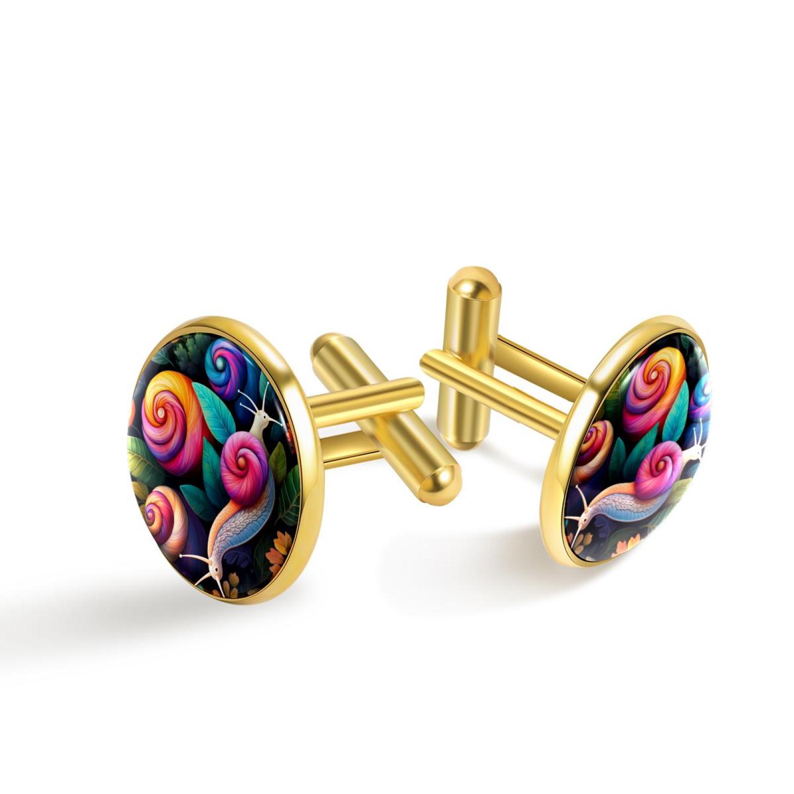 Snail Stylish Shirt Cufflink Set Made of Stainless Steel for Formal ...