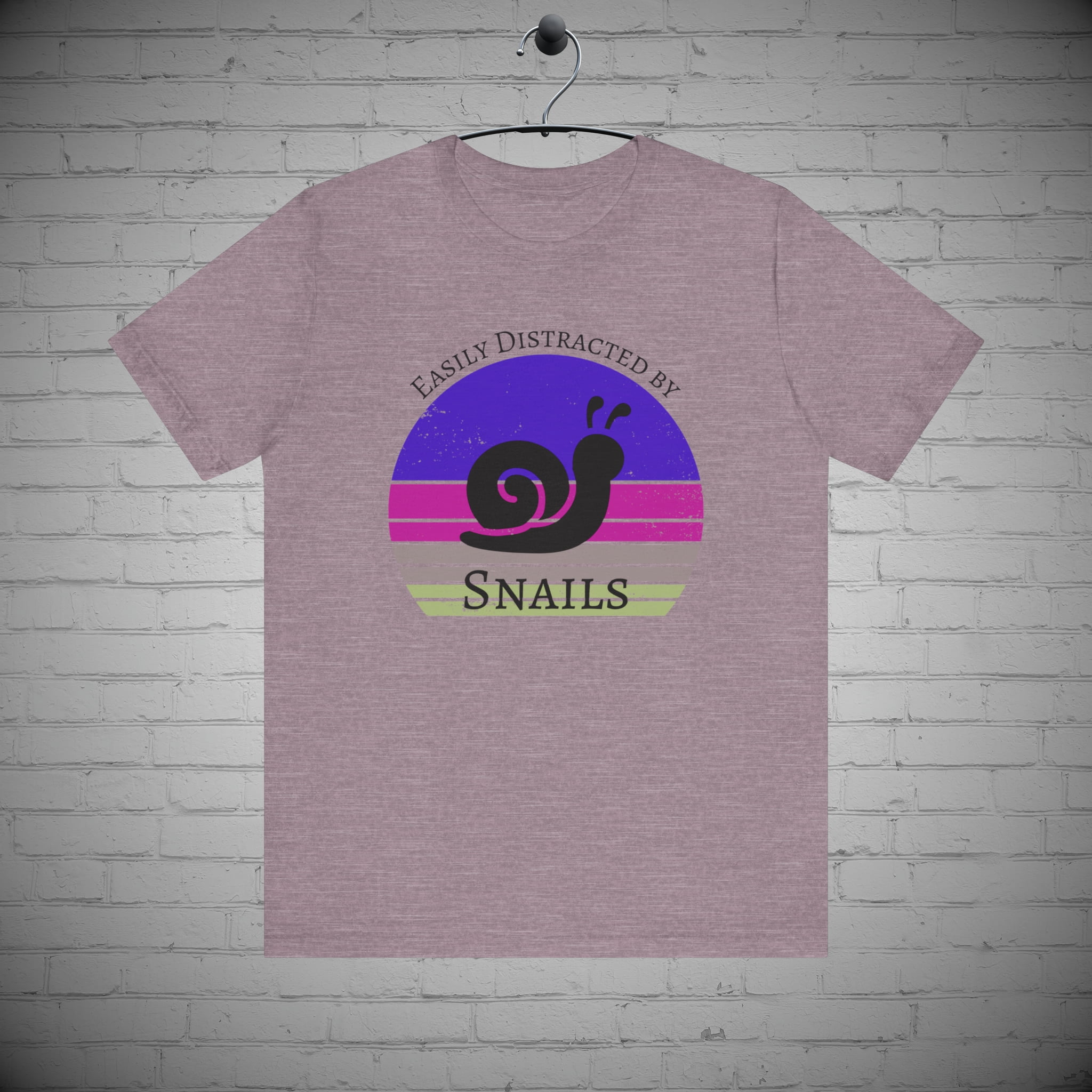 Snail T-shirt, Easily Distracted by Snails tee, Animal Nature Gift ...