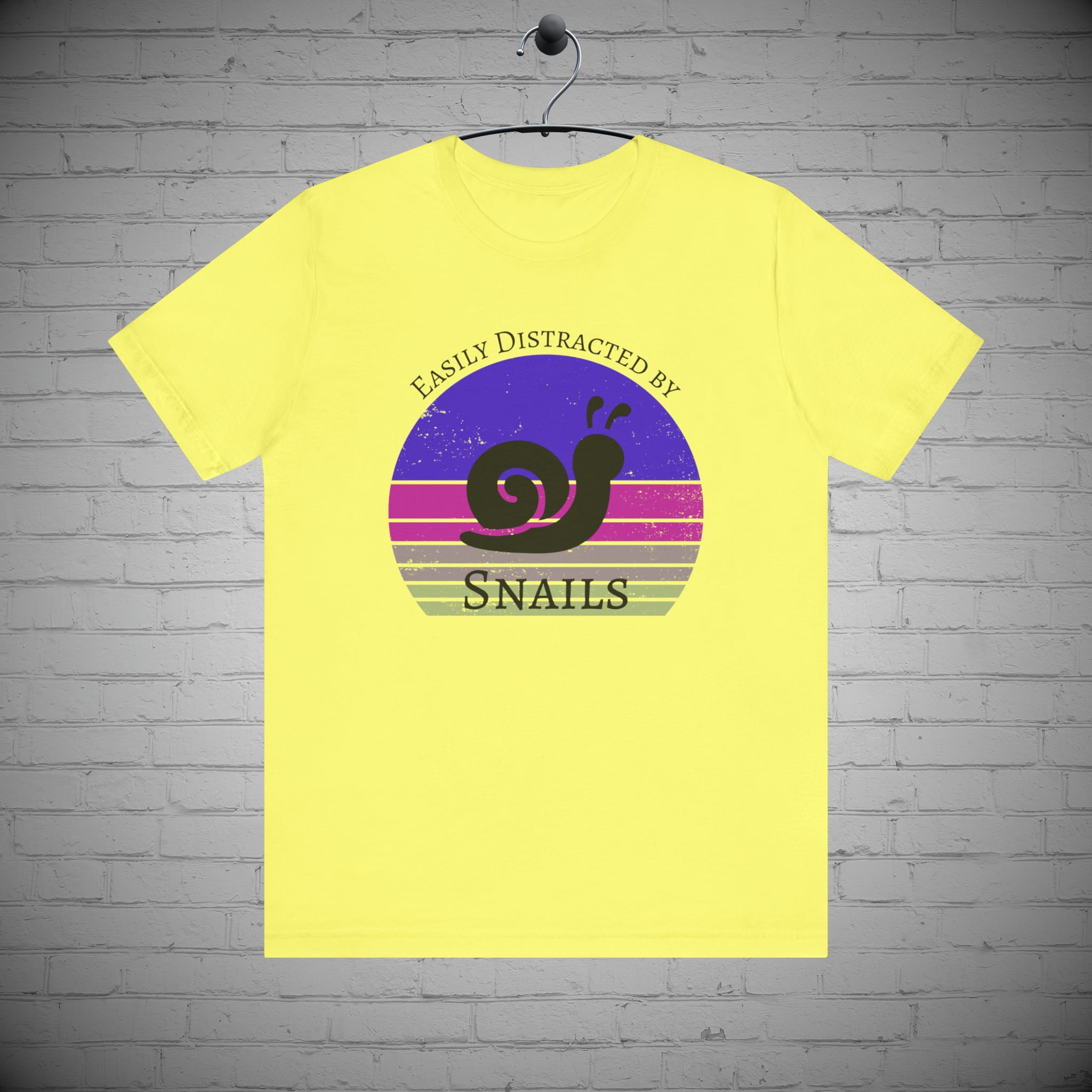 Snail T-shirt, Easily Distracted by Snails tee, Animal Nature Gift ...