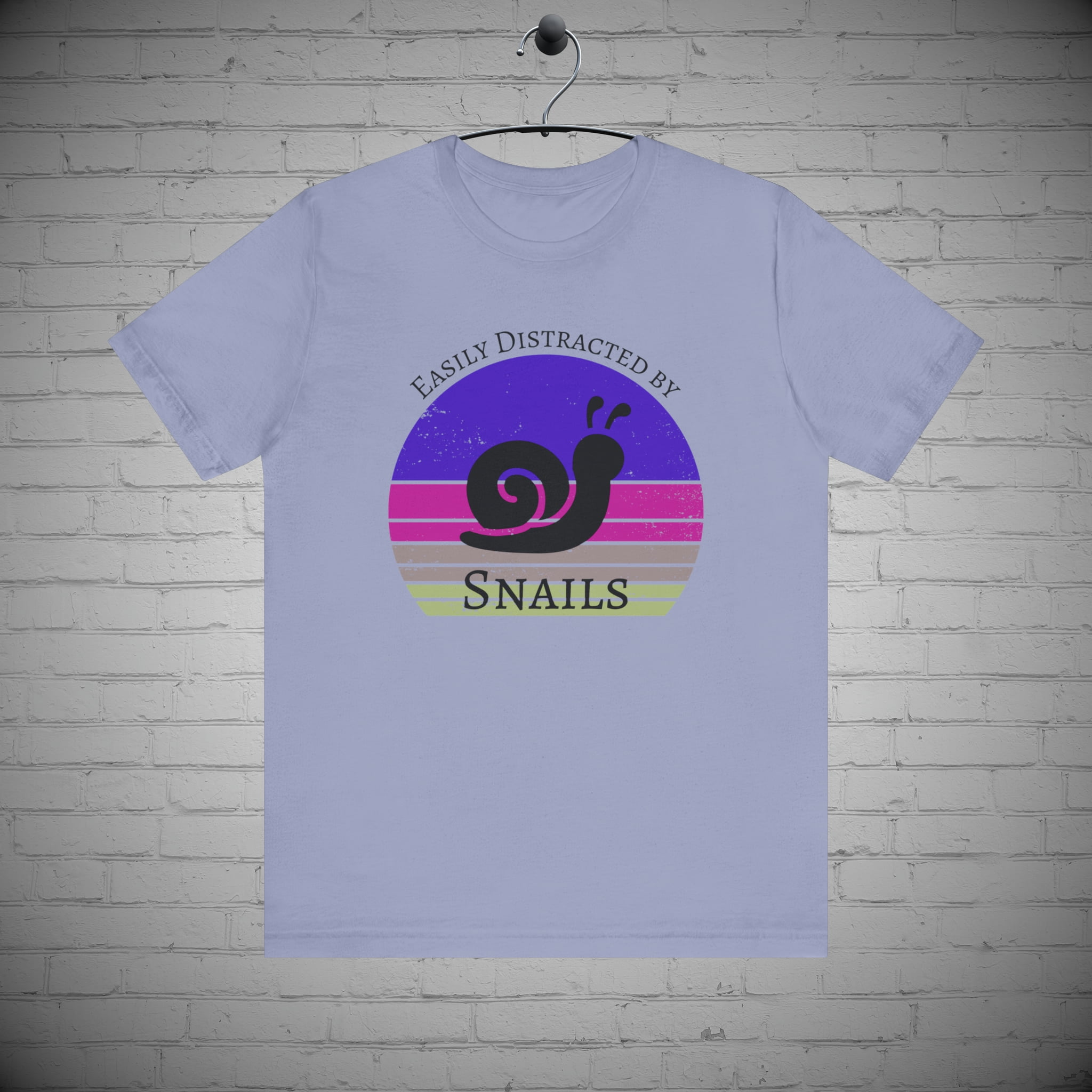 Snail T-shirt, Easily Distracted by Snails tee, Animal Nature Gift ...