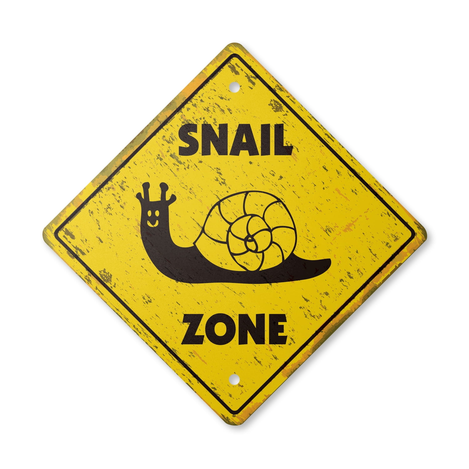 Snail Vintage Crossing Sign Zone Xing | Indoor/Outdoor Plastic | 20 ...