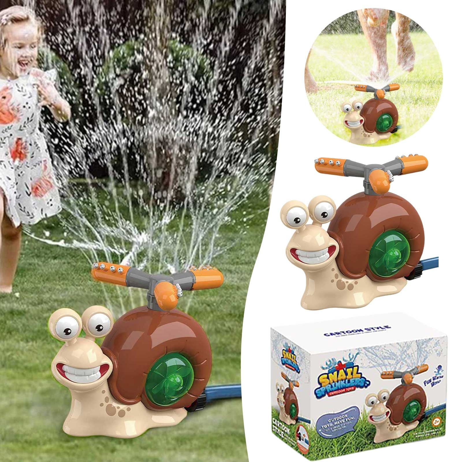 Snail Water Sprinkler for Kids -Outdoor Water Sprayer , Lawn Spinning ...