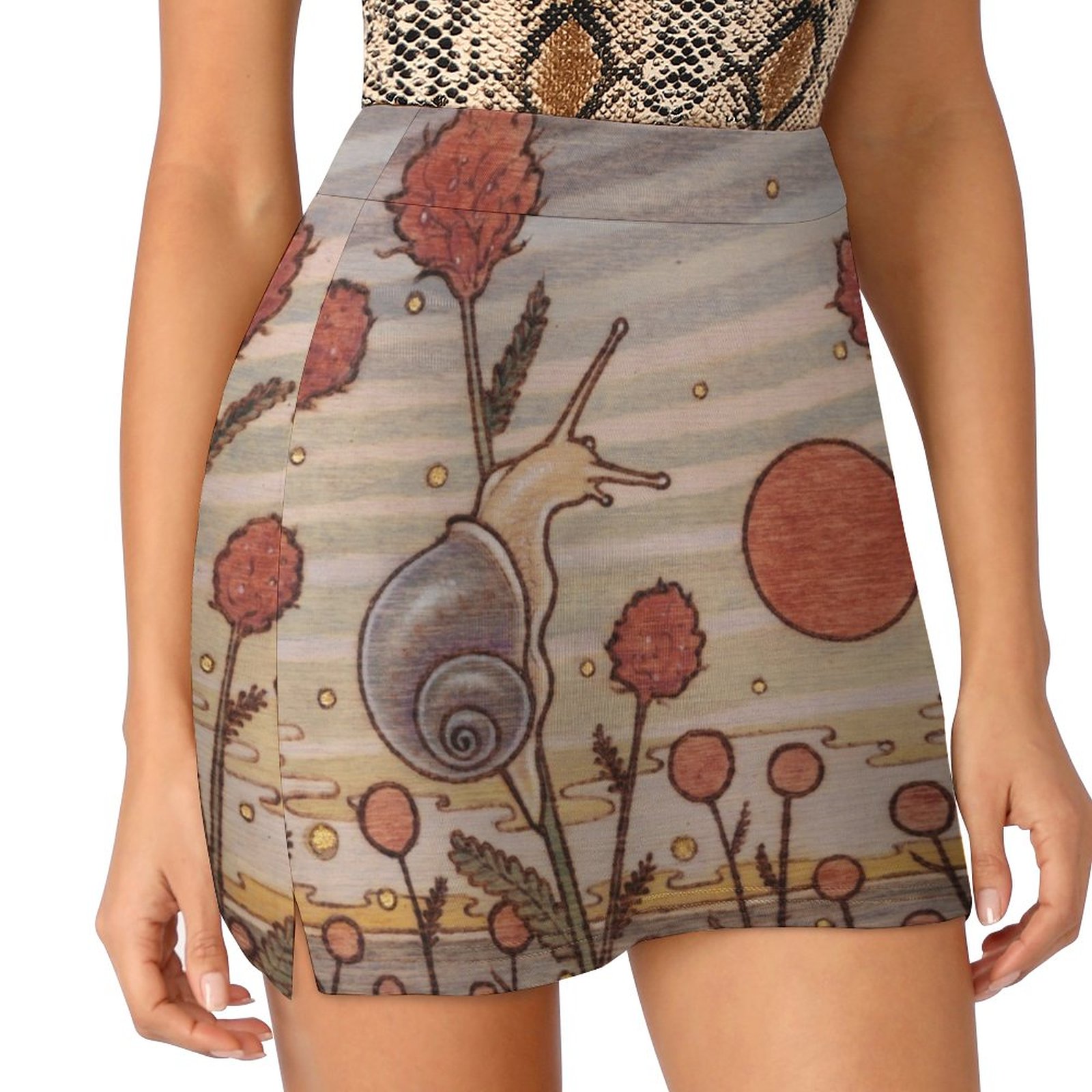 Snail in the Flowers Light Proof Trouser Skirt dresses summer woman ...