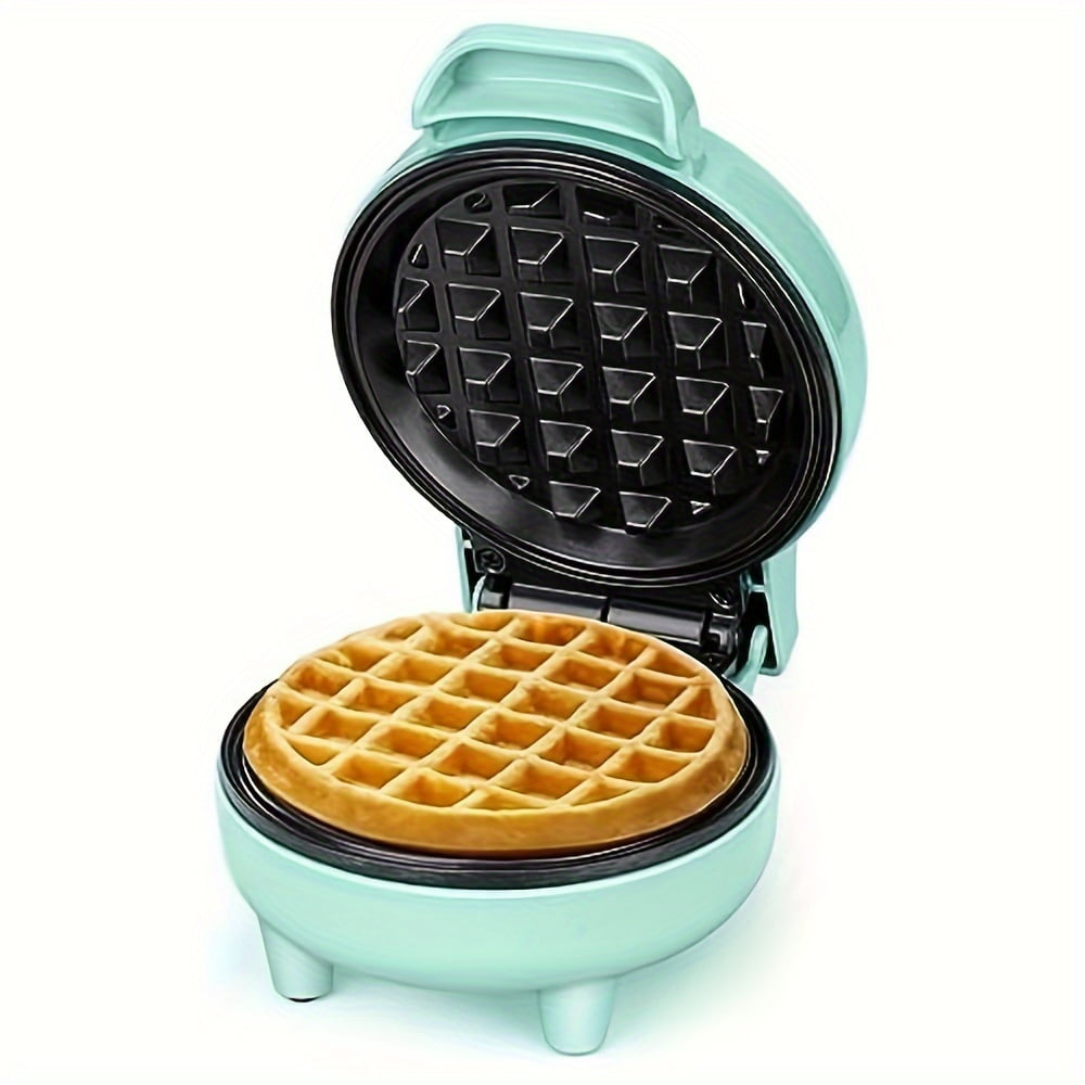 Snailar mini waffle maker, 550W waffle iron, ready indicator light, non ...