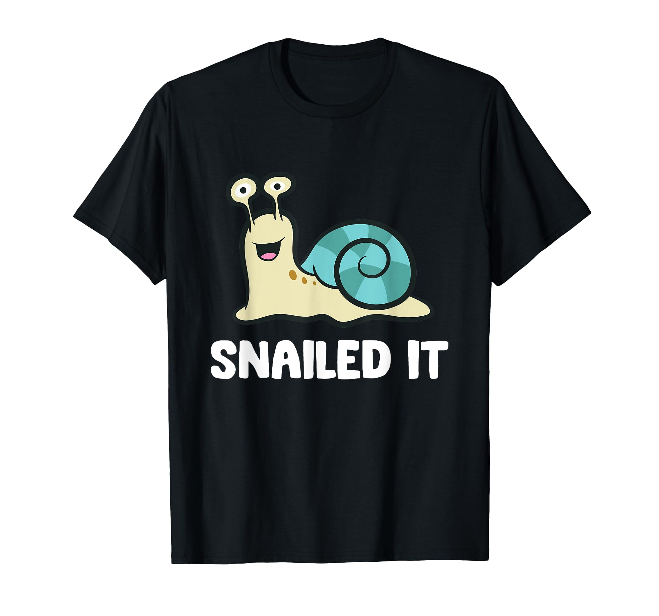 Snailed It Snail Black T-Shirt - Walmart.com