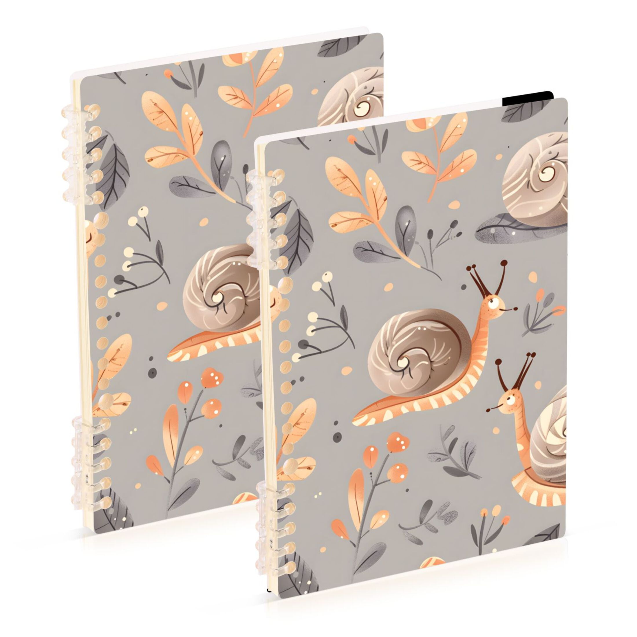 Snails Leaves Ring Binder Notebook Journey Note Diary College Ruled ...