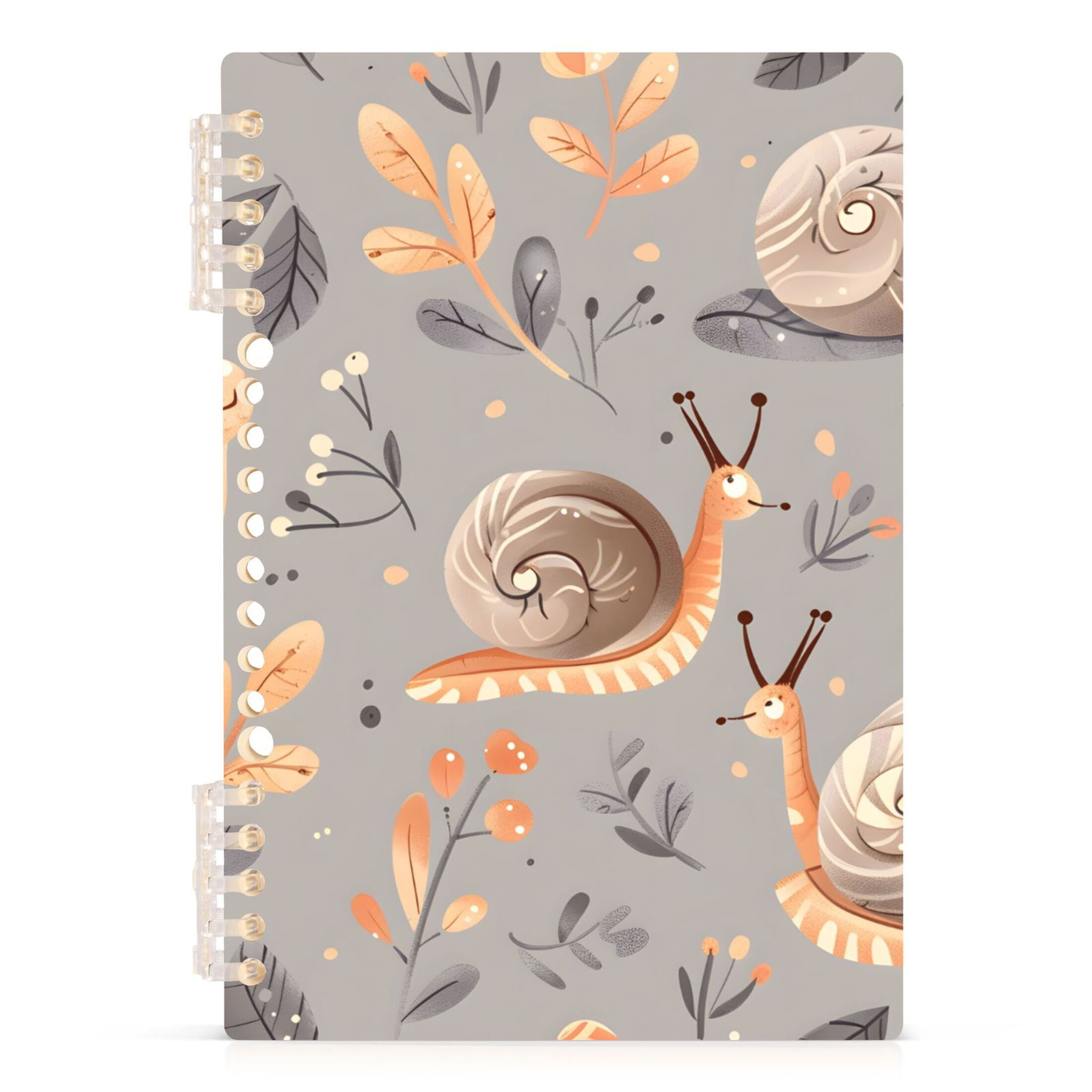 Snails Leaves Ring Binder Notebook Journey Note Diary College Ruled ...