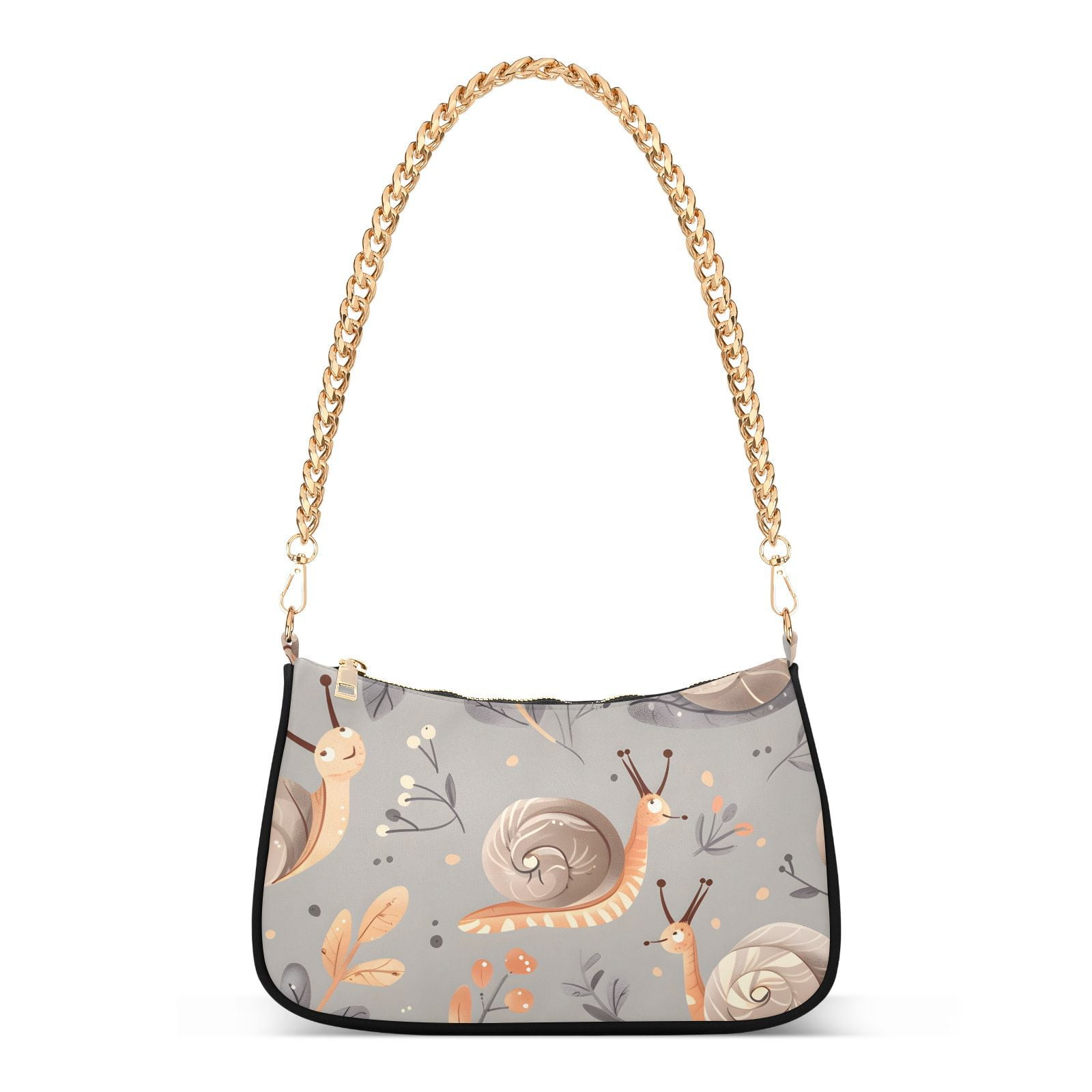 Snails Leaves Women Handbags Shoulder Bag Cross Body Bag with Crossbody ...