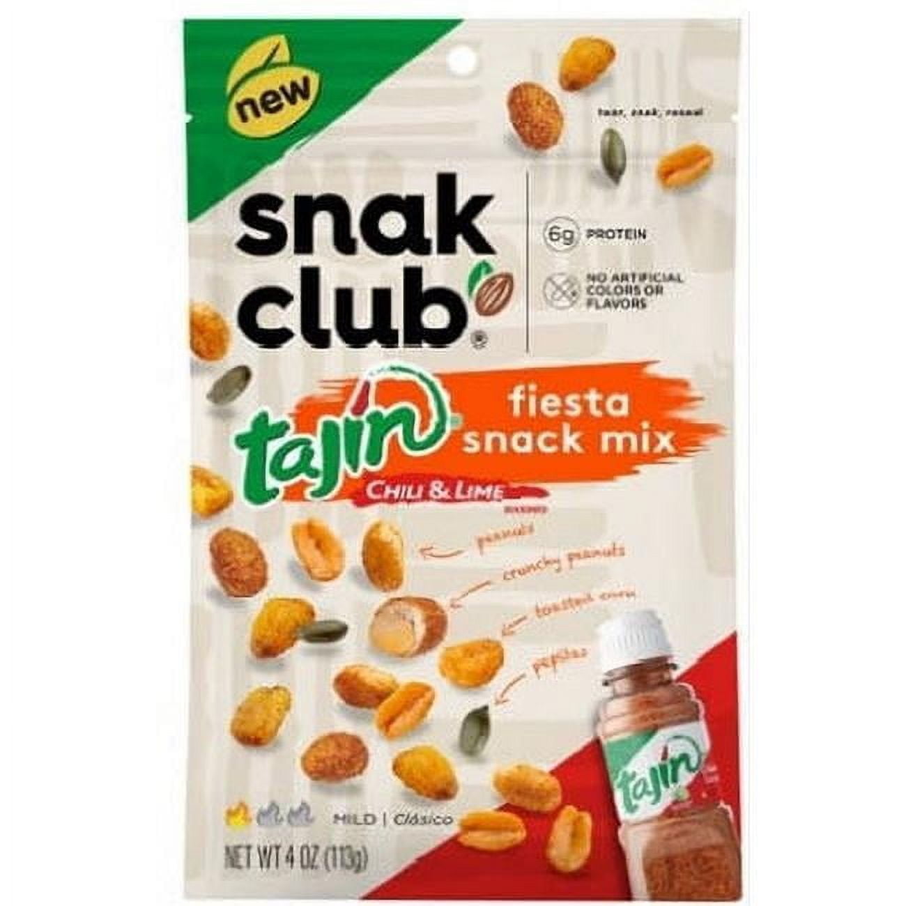 Snak Club 4 oz Bagged Tajin Chili & Lime Fiesta Snack Mix - Pack of 6 ...
