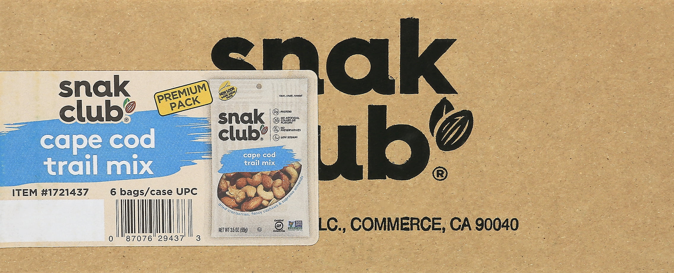 Century Snacks Cape Cod Trail Mix, 3.5 oz, Case of 6 - Walmart.com