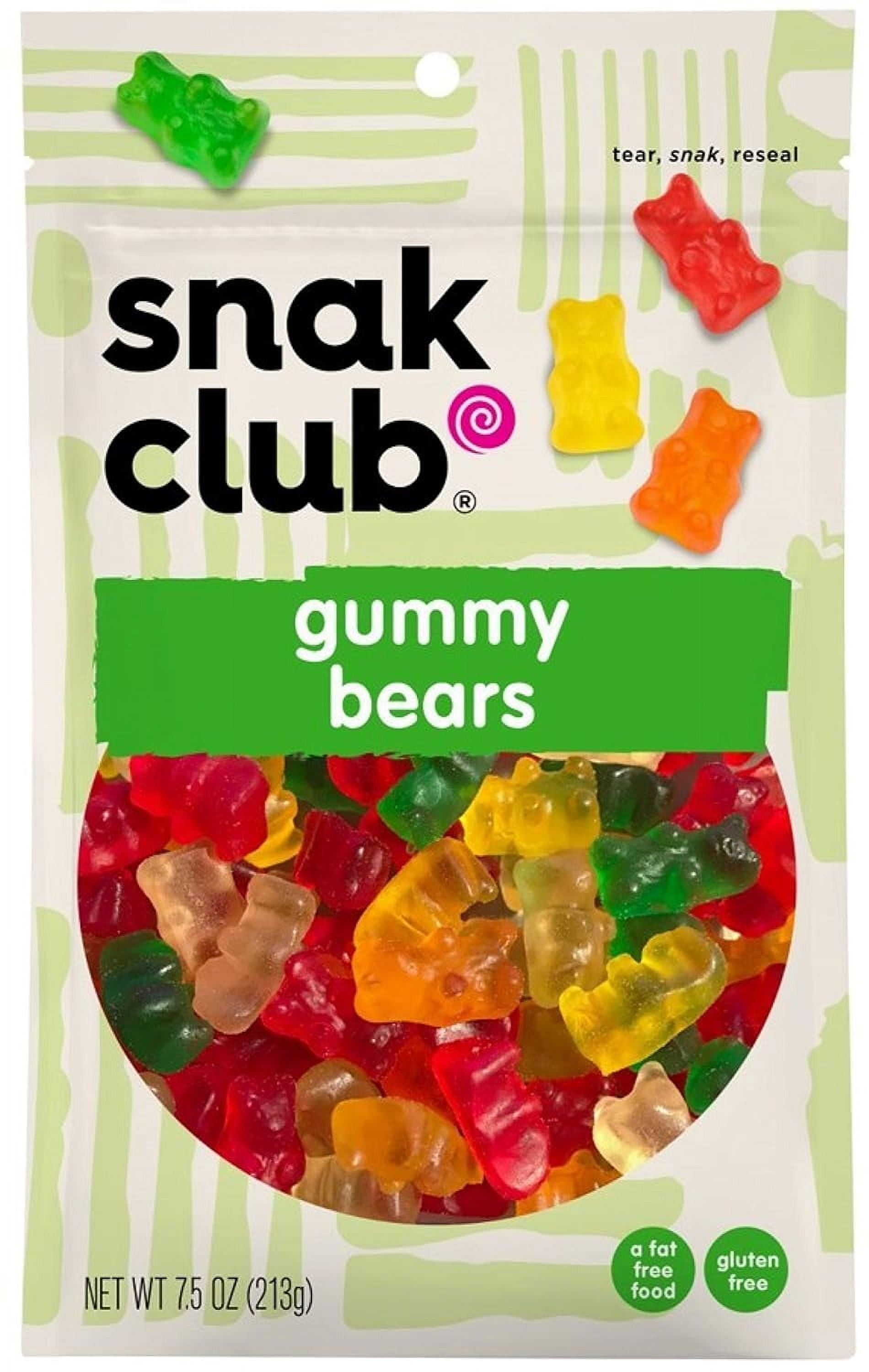 Snak Club Snak Club Gummy Bears, 7.5-oz, 6-Pack, 7.5 Ounce - Walmart.com