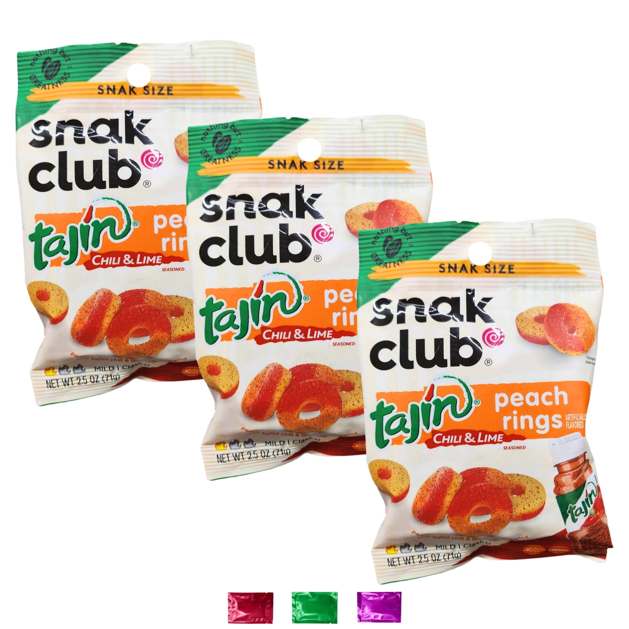 Snak Club Tajin Chili & Lime Peach Rings, Sweet and Spicy Bold Flavor ...