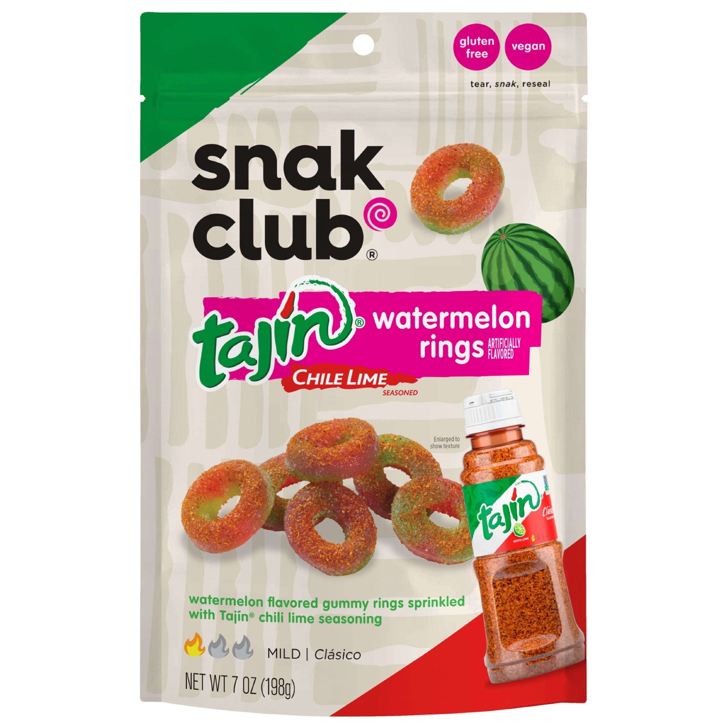 Snak Club Tajin Watermelon Rings 7oz - Walmart.com
