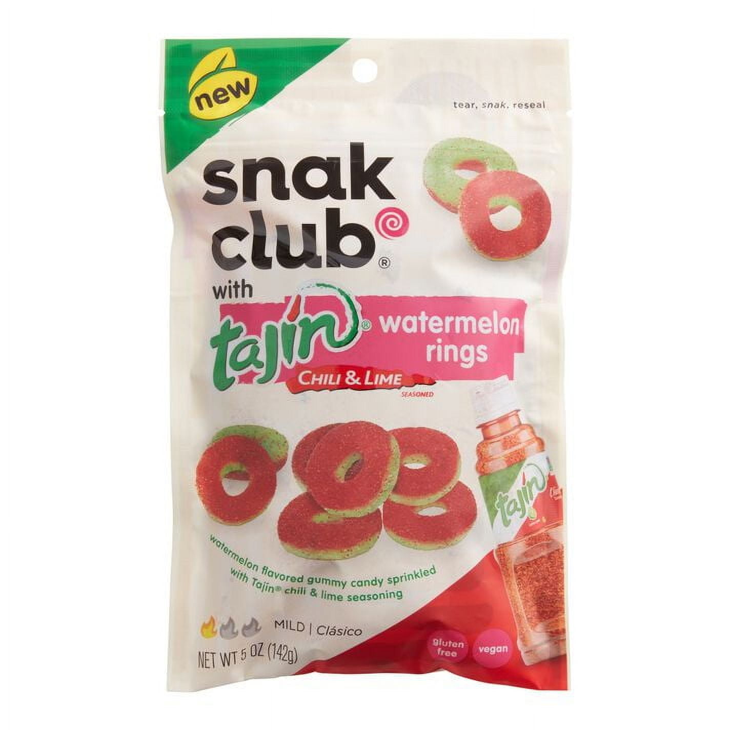 Snak Club Tajin Chili and Lime Watermelon Rings 5 oz. 2 each Pack of 4 ...