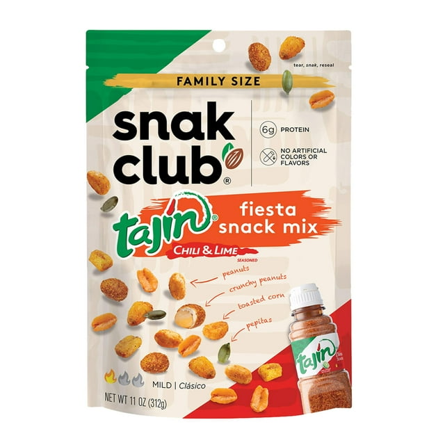 Snak Club Tajin Fiesta Snack Mix, Peanuts, MDH1Crunchy Peanuts, Toasted ...