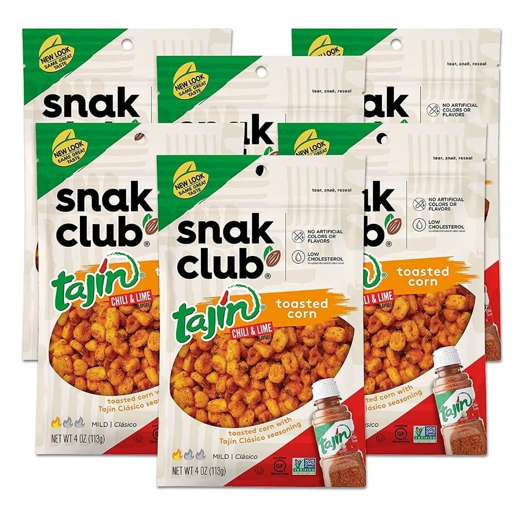 Snak Club Tajin Toasted Corn 6 oz (6 Pack) - Walmart.com
