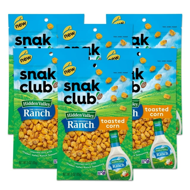 Snak Club Toasted Corn with HYZ01 Hidden Valley Ranch Seasoning ...