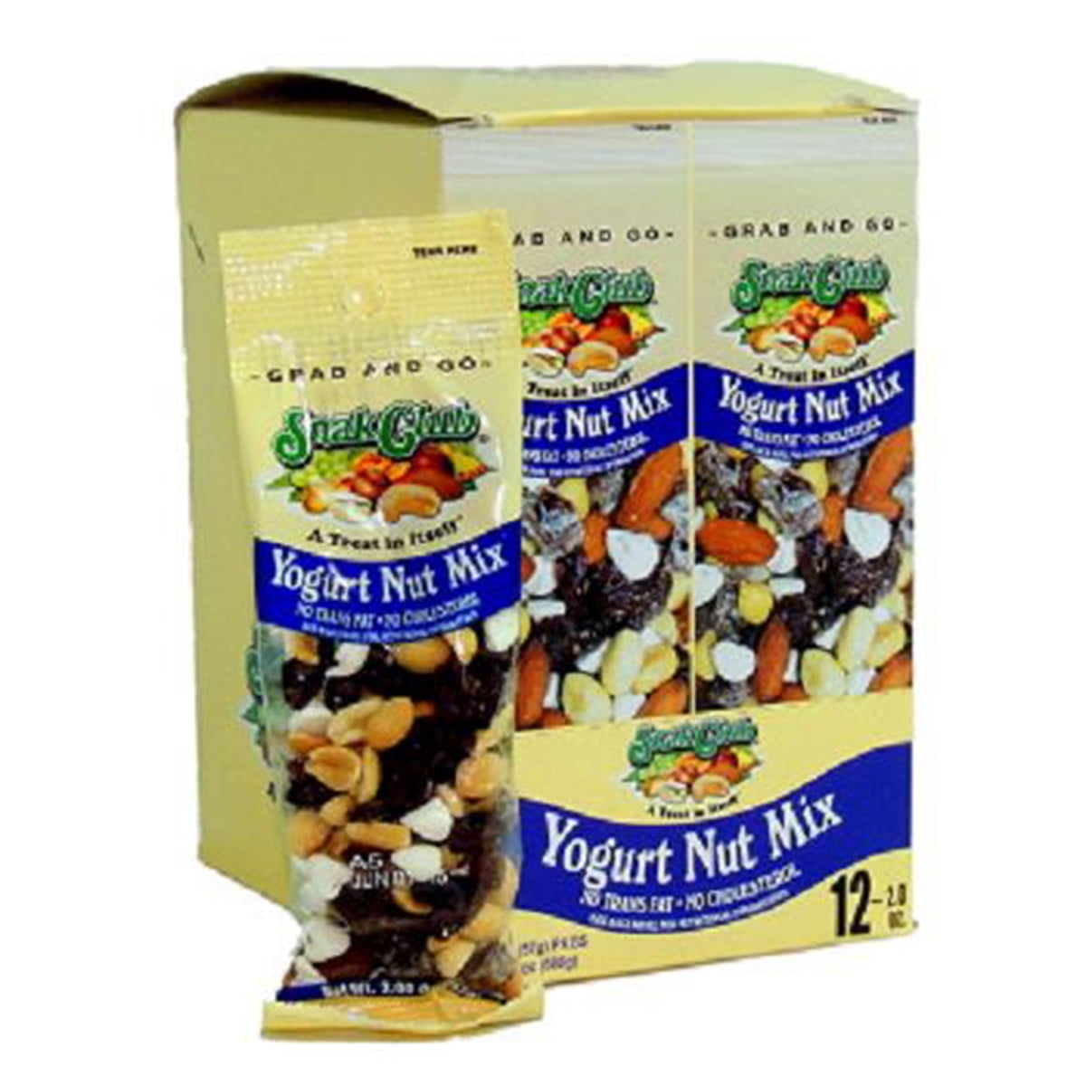 Snak Club Tube Yogurt Nut Mix 12 Count - 2 oz - Walmart.com