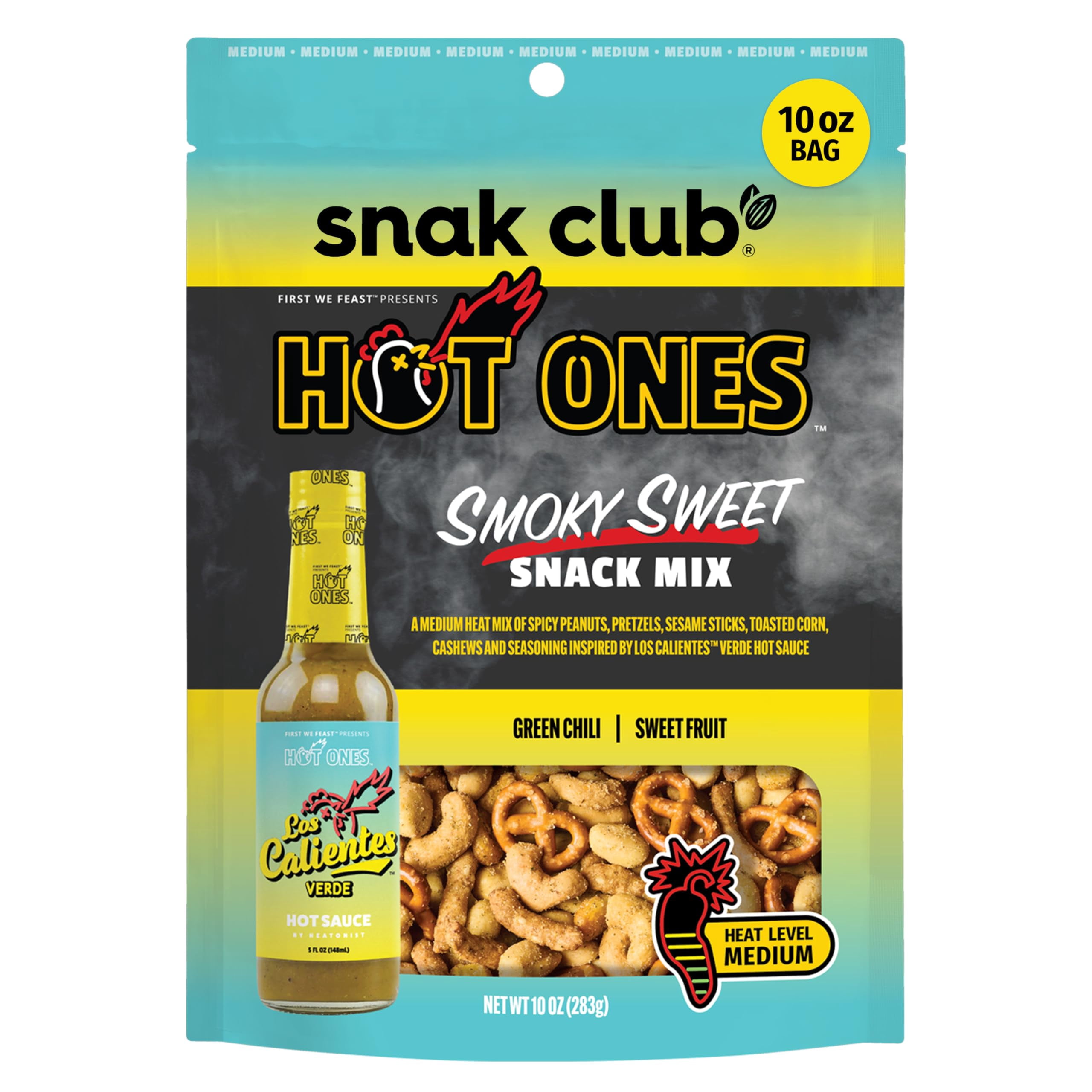 Snak Club x Hot ESF27 Ones Snack Mix, Smoky Sweet, Spicy Snacks with ...