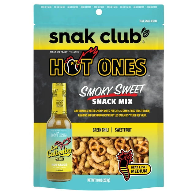 Snak Club x Hot MMF7 Ones Snack Mix, Smoky Sweet, Spicy Snacks with ...