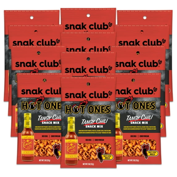 Snak Club xTRDN Hot Ones Tangy Chili Snack Mix, Mild Spicy Snacks with ...