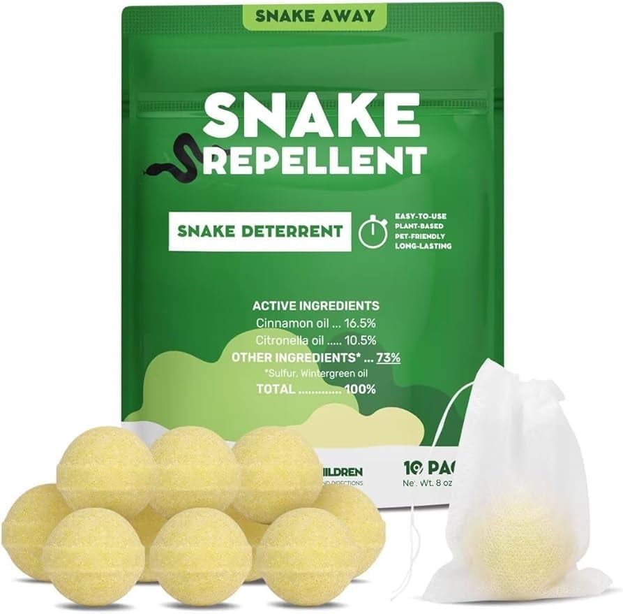 RibRave Botanical Snake Away Repellent, 10 Pack, Pet & Kid Friendly ...
