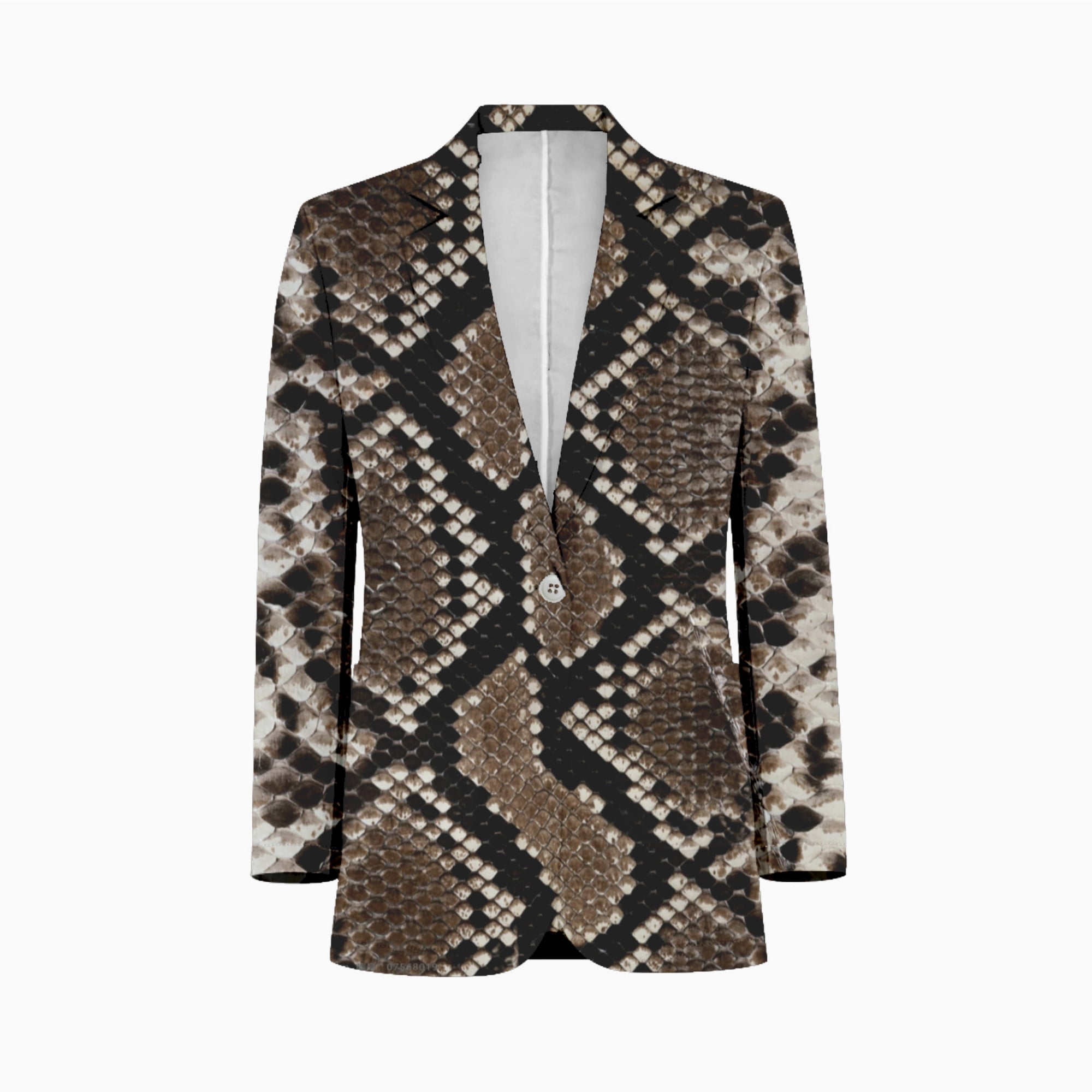 Snake Brown Mens Suits Shawl Collar Slim Fit Suit Mens Groom Jacket ...