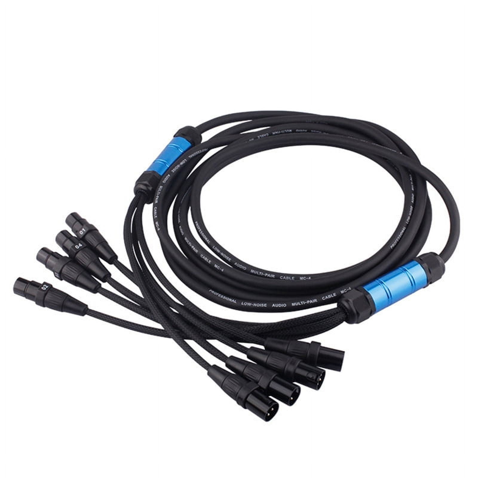 Snake Cable 4 Channel XLR Cable 3Pin Male to Female Multi-Media ...