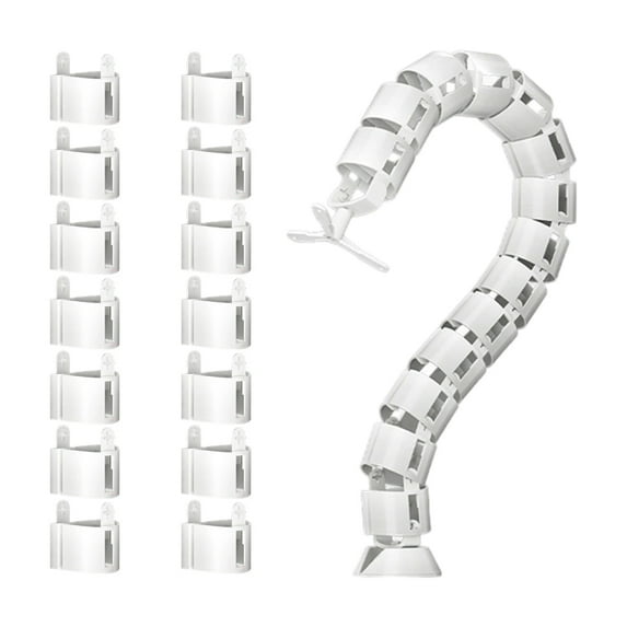 Snake Cable Spine Easy Setup Plastic Cord Organizer Under Desk Cable ...