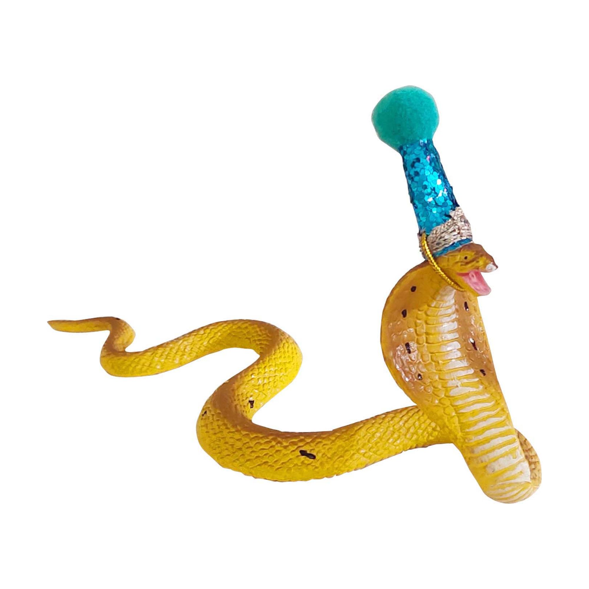 Snake Cake Topper, Cobra Snake Animal Cake Topper With Party Hat For ...
