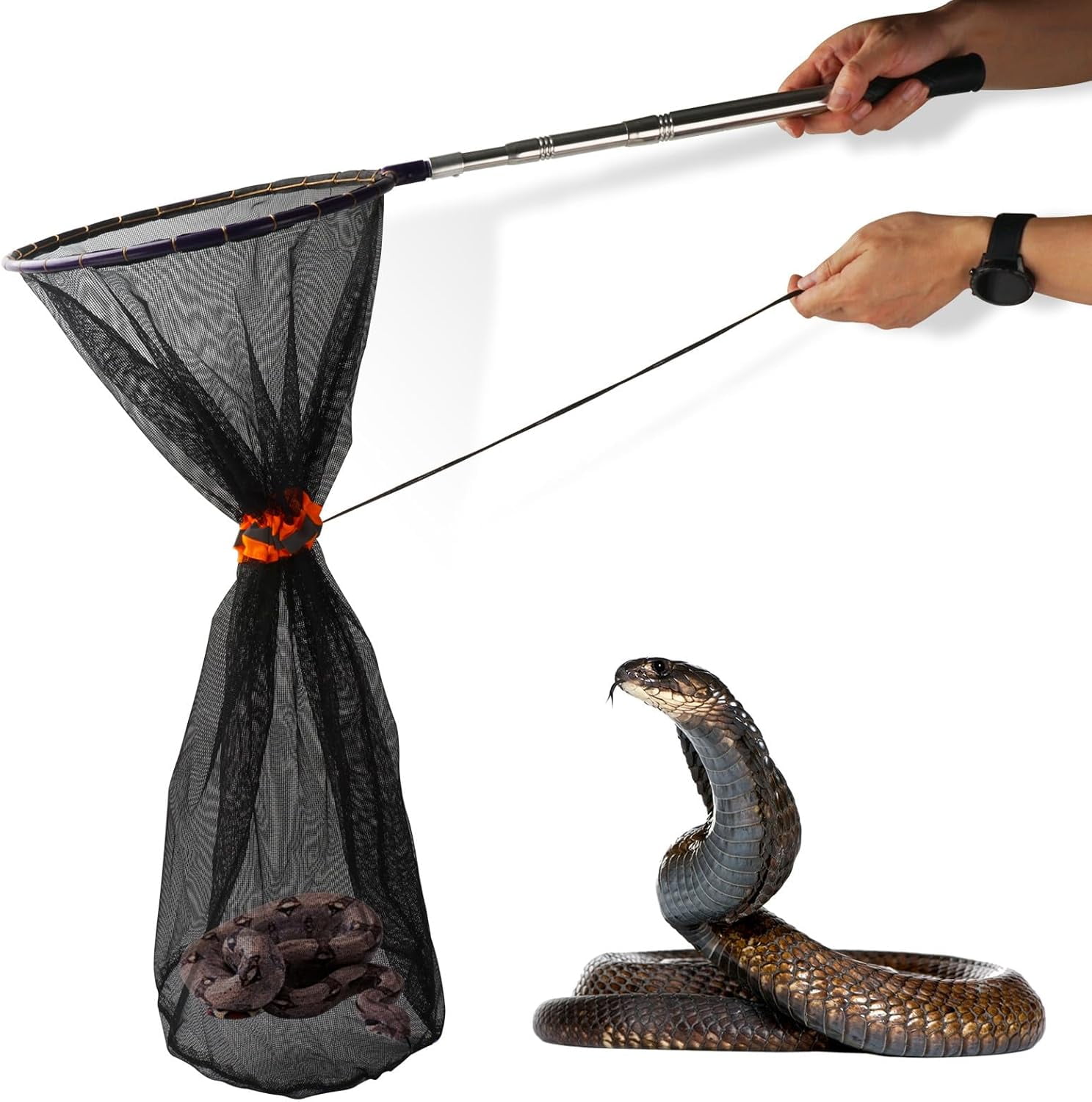 Snake Catcher Net, Rattlesnake Grabber Hnadling Tool, Reptile Catch ...