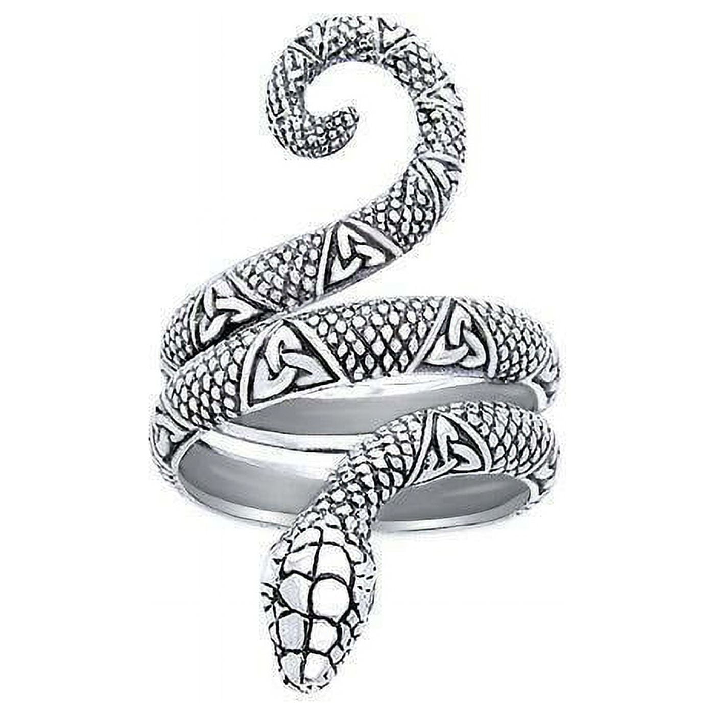 Snake Celtic Triquetra 925 Sterling Silver Fine Animal Spirit Jewelry ...