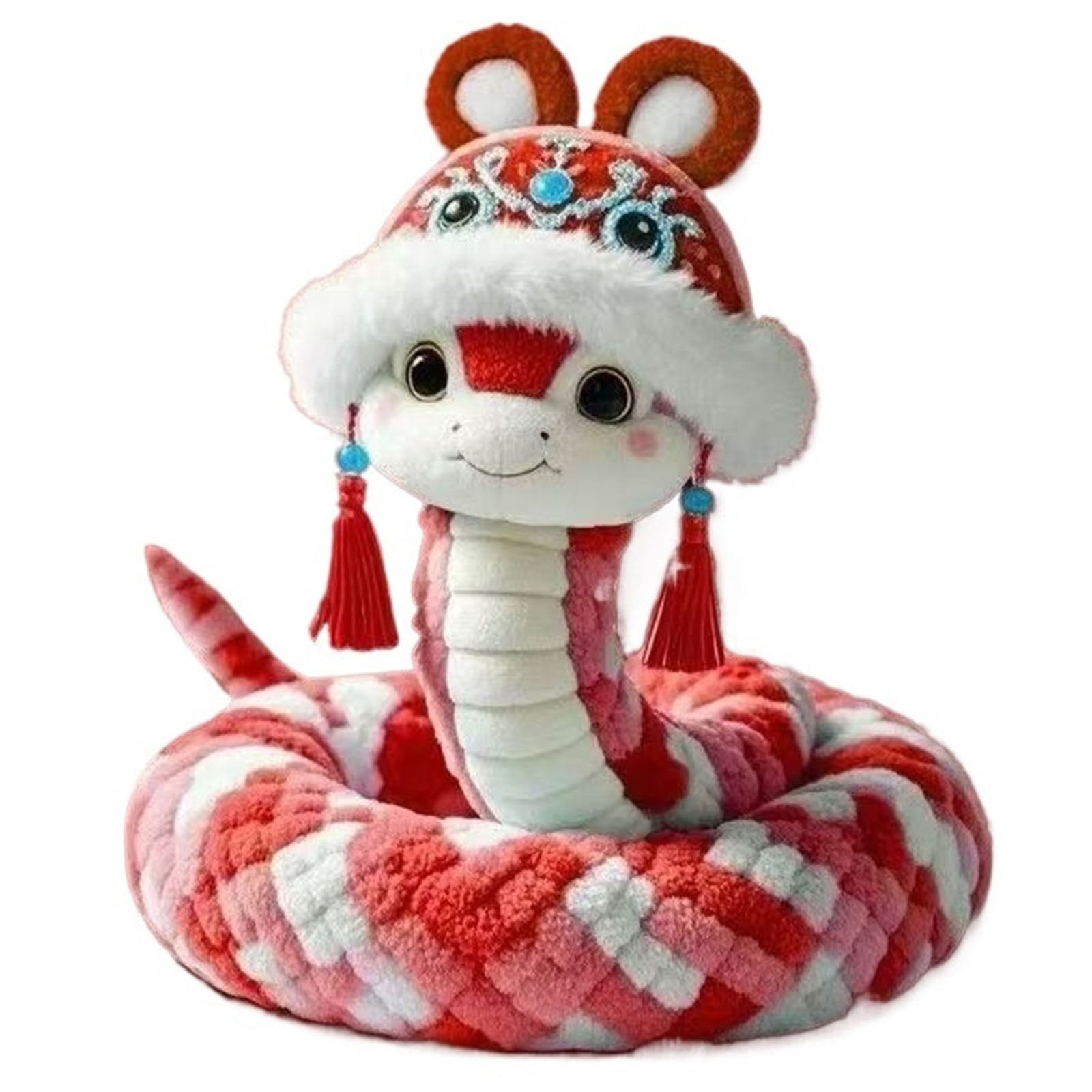 Snake Chinese New Year Mascot Doll Plush for Lunar Year Spring Festival ...