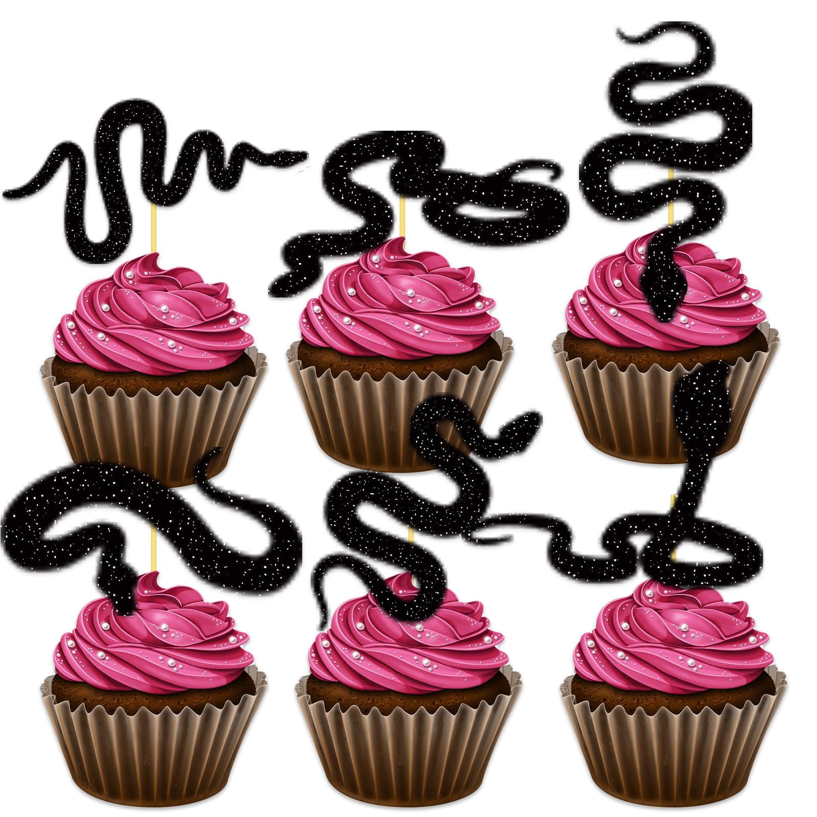 Snake Cupcake Topper for Reptile Pet Animal Theme Party Favors ...