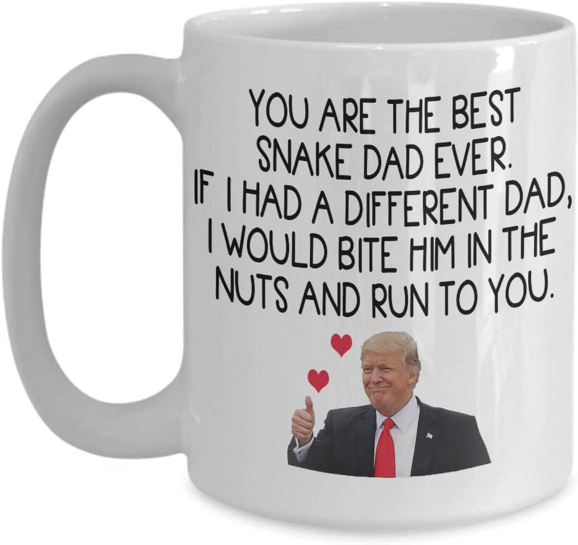 Snake Dad Trump Coffee Mug Gift Idea For Best Snake whisperer Dog Dad ...