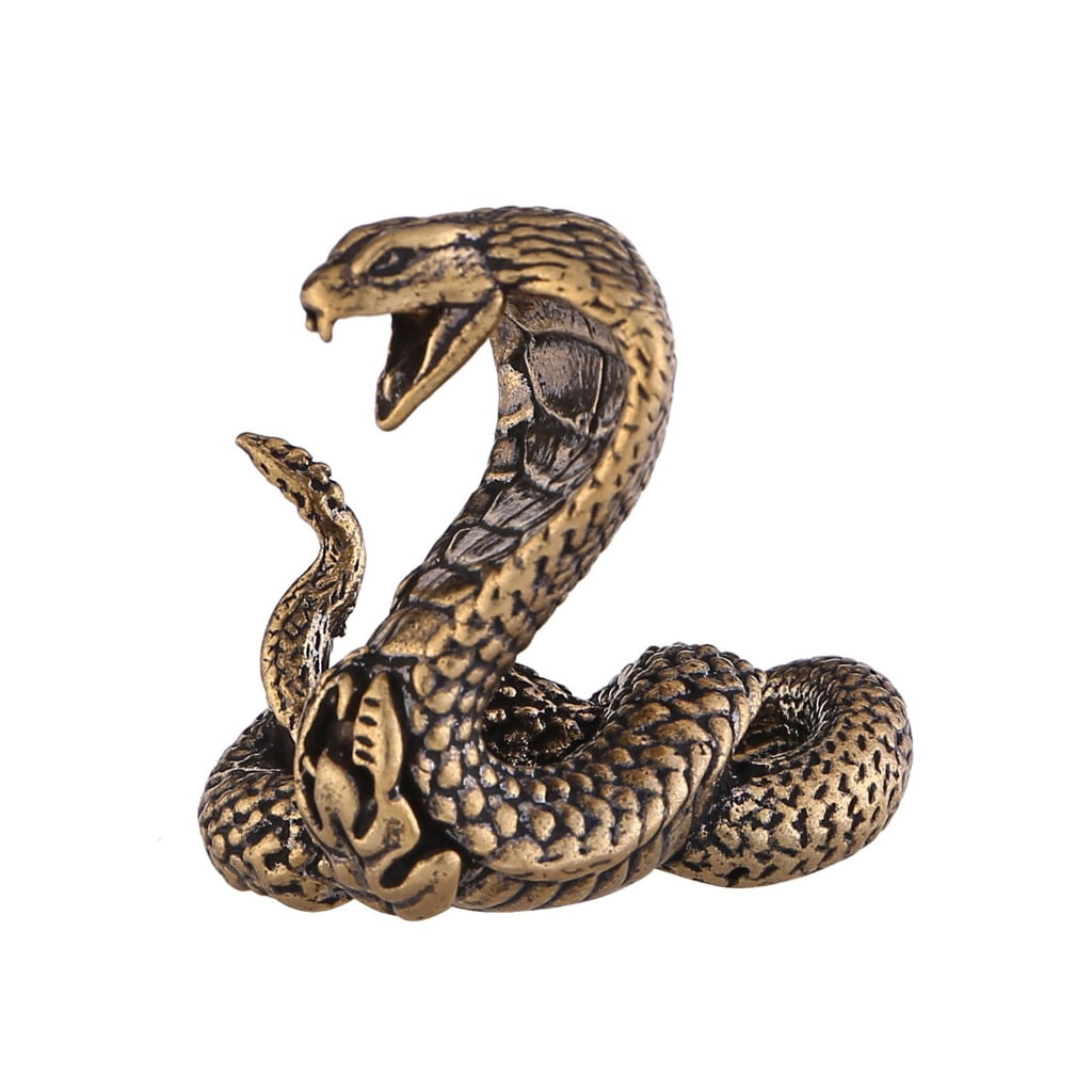 Snake Decors Figurines Brass Cobras Statue Snake Decorative Objects for ...