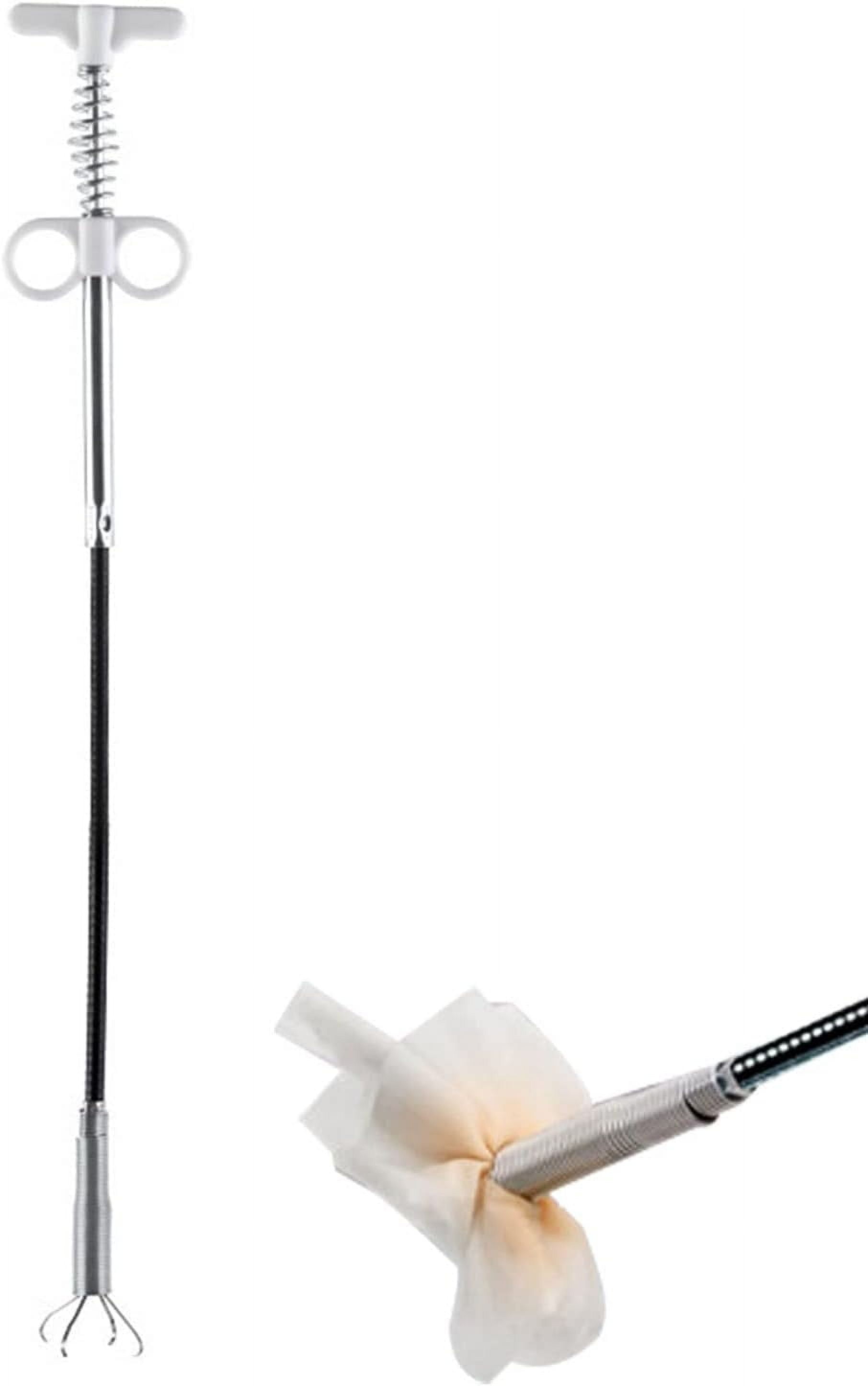 Snake Drain Clog Remover,35/63in Flexible Grabber Pickup Tool | Pick Up ...