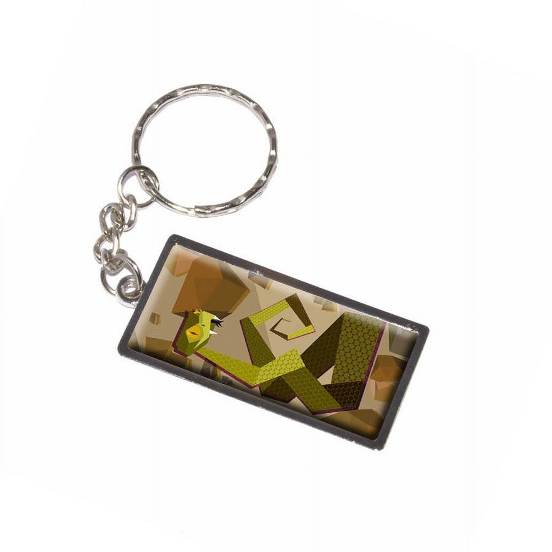 Snake Dusty Geometric Reptile Keychain Key Chain Ring - Walmart.com