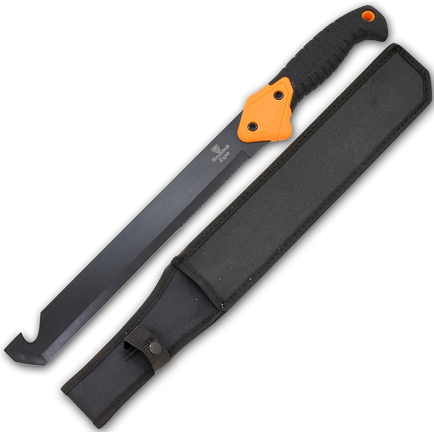 Snake Eye Machete with Heavy Duty Construction, Ergonomic Non-Slip ...