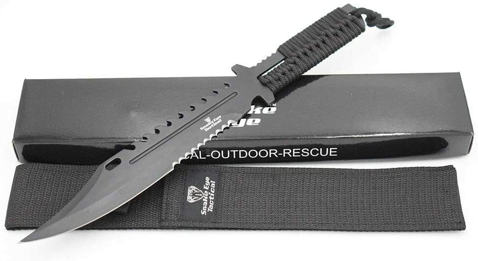 Snake Eye Tactical 13" Survival Rambo Full Tang Fixed Blade Hunting ...