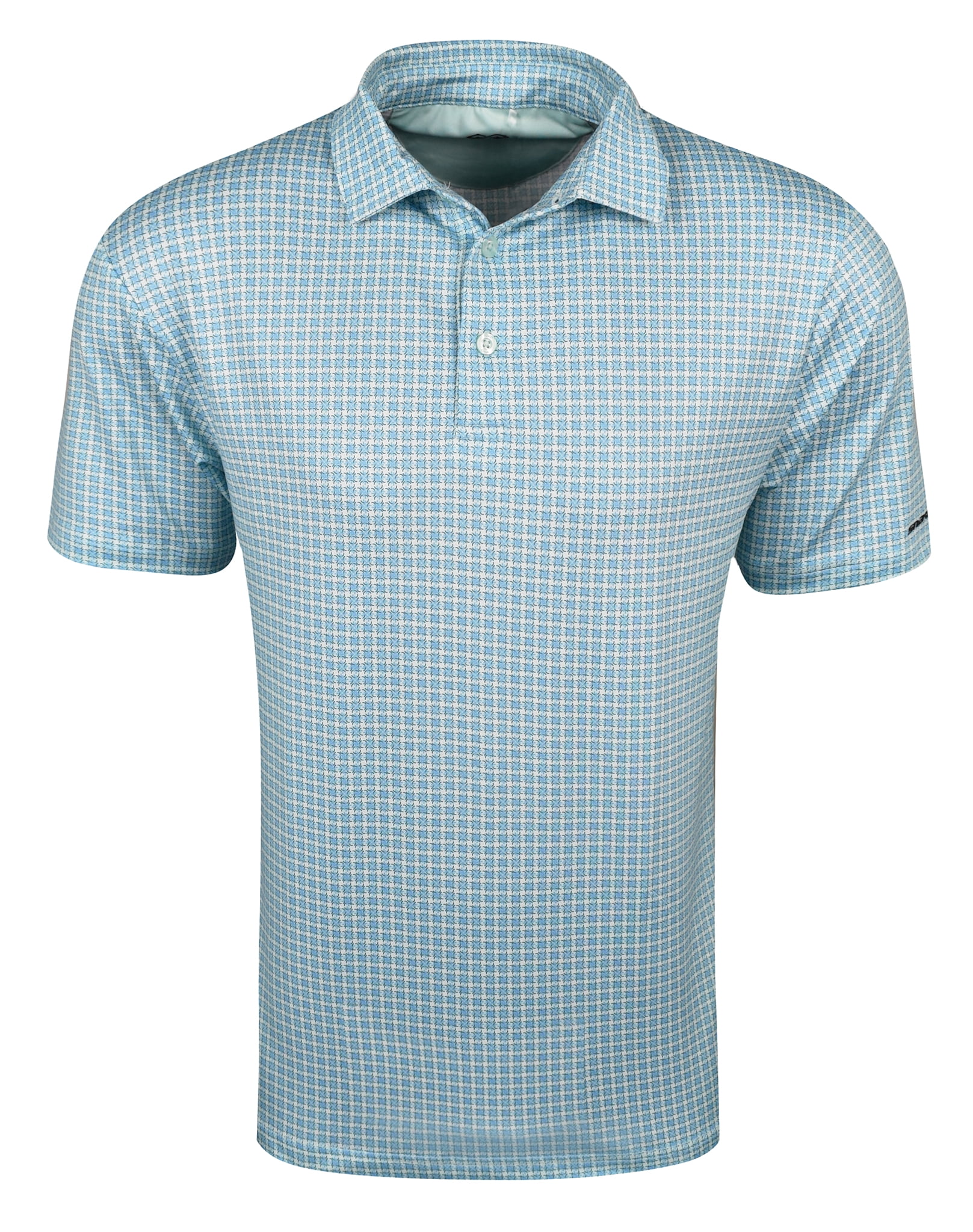 Snake Eyes Golf Geo Print Polo Seafoam Extra Large - Walmart.com