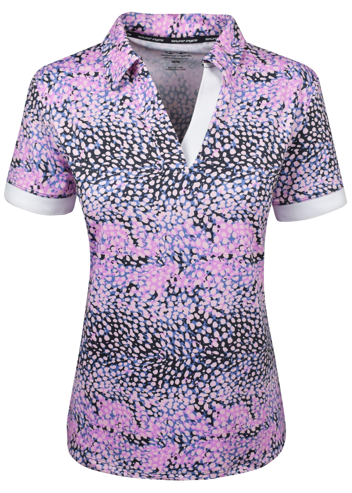 Snake Eyes Golf Ladies V Neck Polo Elemental Blue Extra Small - Walmart.com