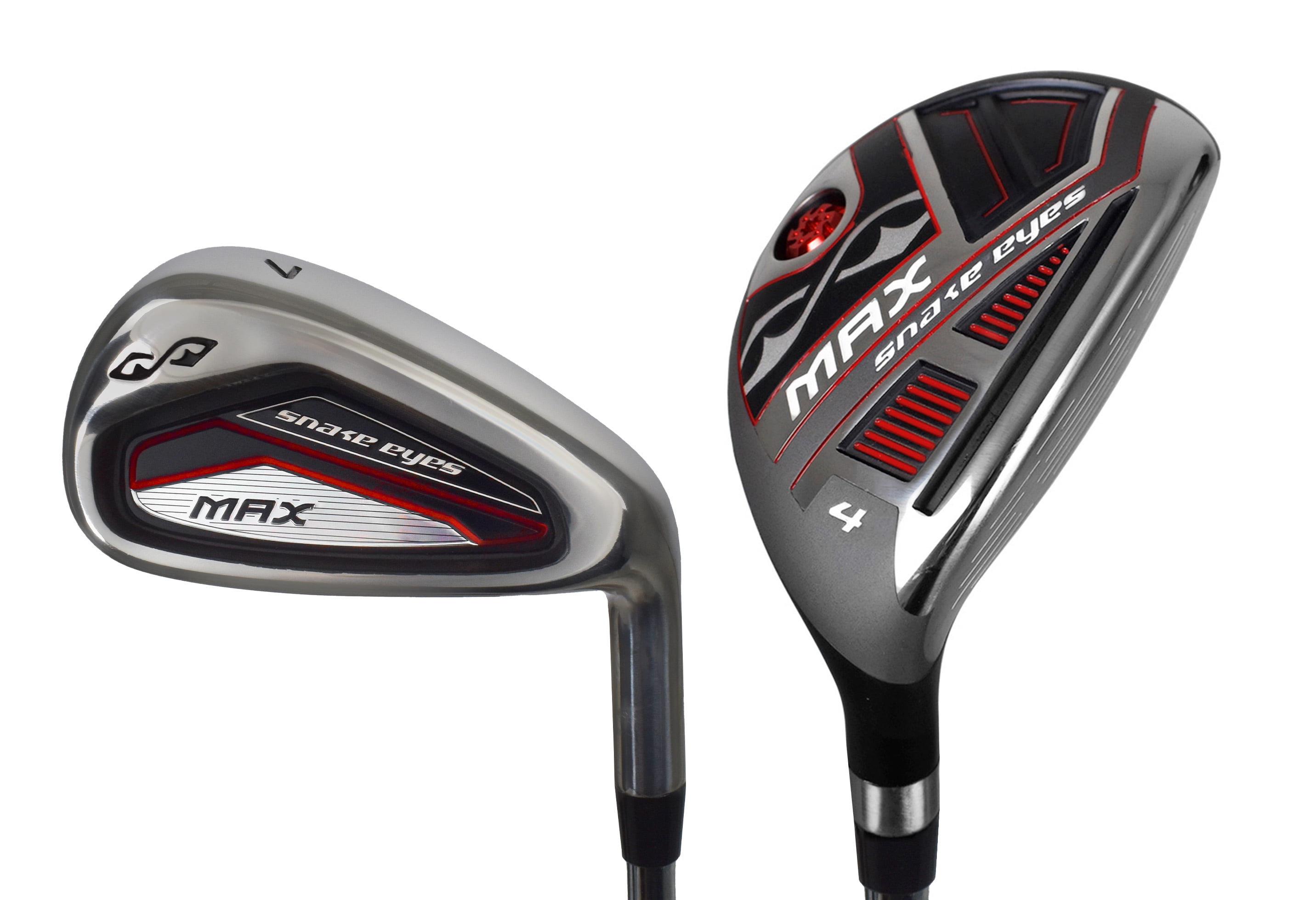 Snake Eyes Golf MAX Combo Irons Graphite/Steel 4/5 Hybrids, 6-PW/SW Reg FLex - Walmart.com