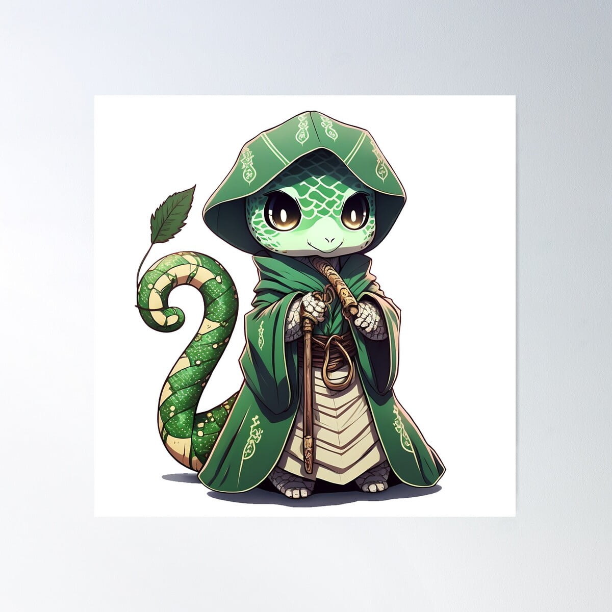 Snake From Wizarding School Poster Wall Art, Modern Wall Decor For ...