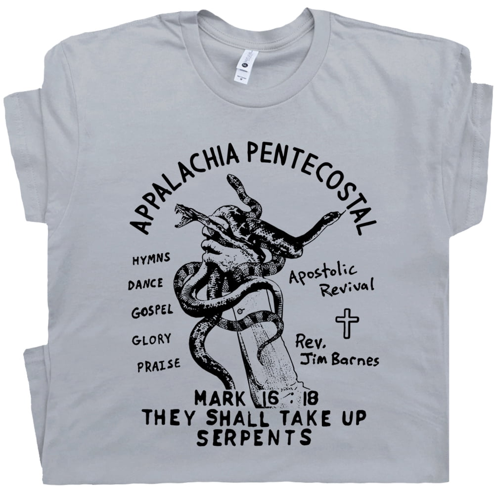 Snake Handling Church T Shirt Weird Shirts Occult Cult Leader Graphic ...